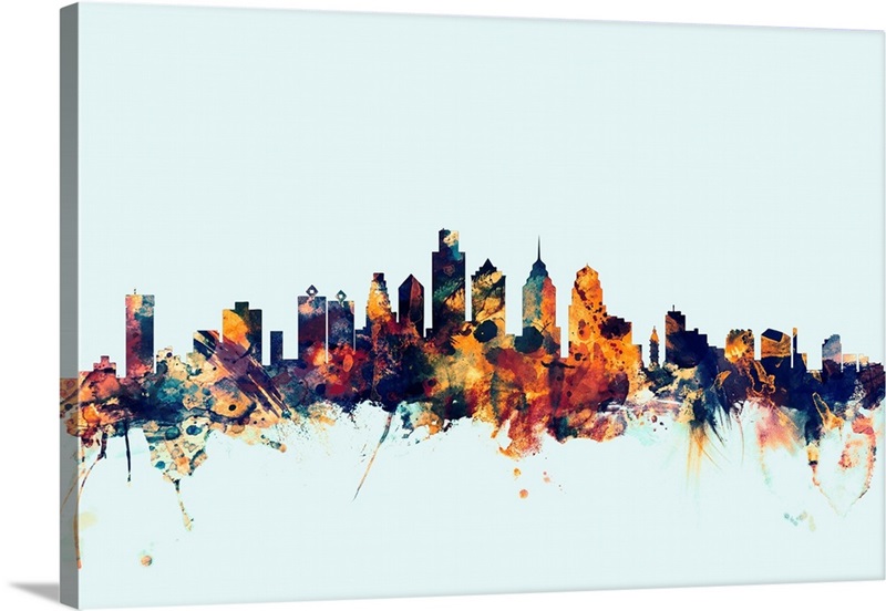Philadelphia Pennsylvania Skyline | Great Big Canvas