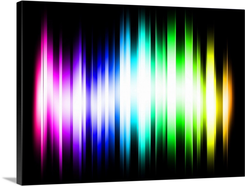 Rainbow Spectrum Light Rays | Great Big Canvas