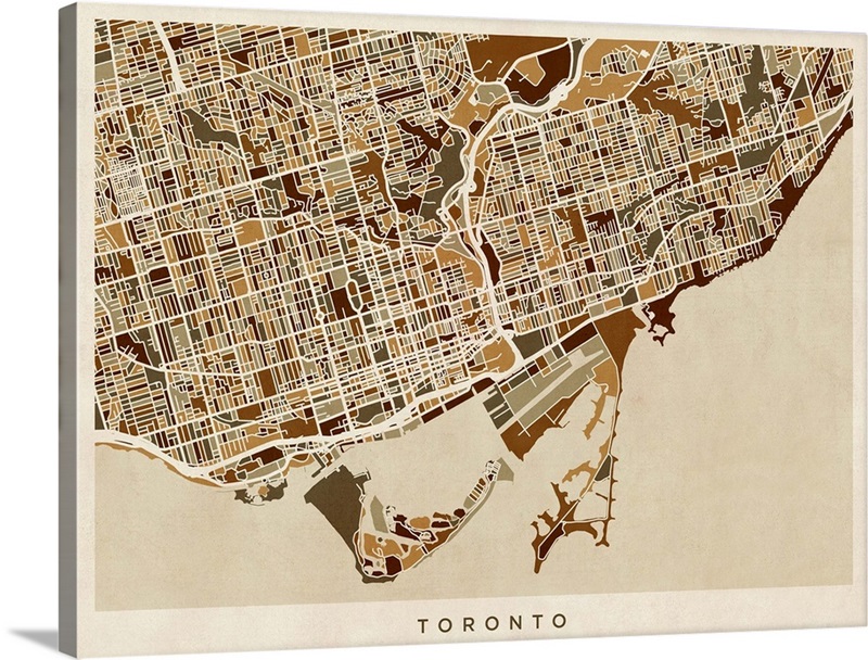 Toronto Street Map | Great Big Canvas
