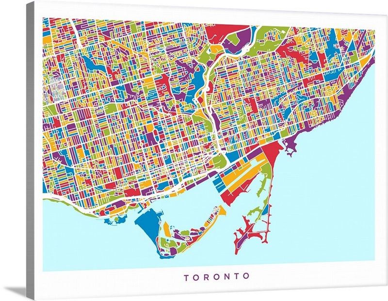 Toronto Street Map | Great Big Canvas