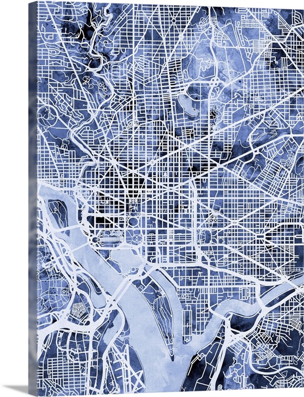 Washington DC Street Map | Great Big Canvas