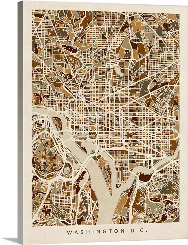 Washington DC Street Map | Great Big Canvas