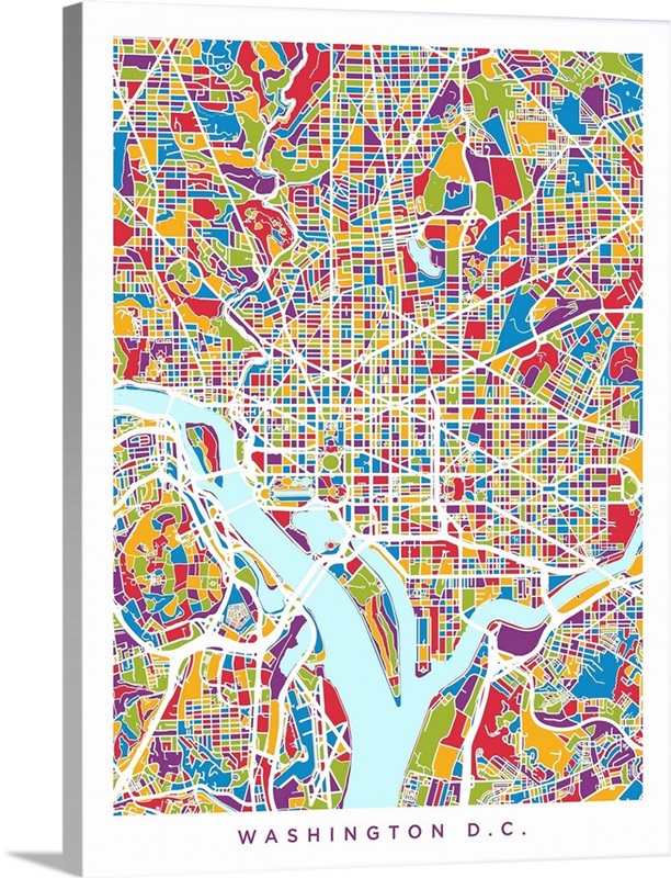 Washington Dc Street Map | Great Big Canvas