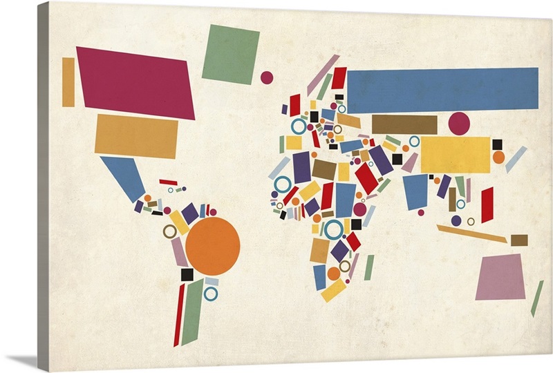 World Map Abstract | Great Big Canvas
