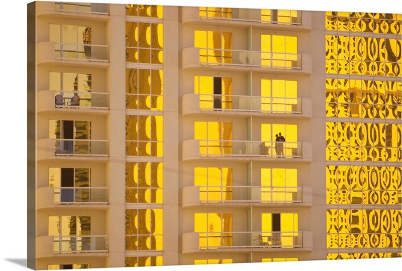 Sunlight reflects bright gold on high rise casino windows | Great Big ...