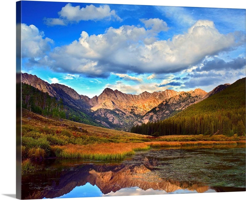 Mt Powell and Piney Lake, Colorado | Great Big Canvas