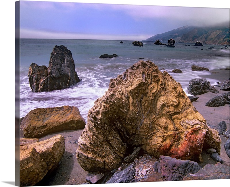 Rocks on Kirk Creek Beach, Big Sur, California | Great Big Canvas