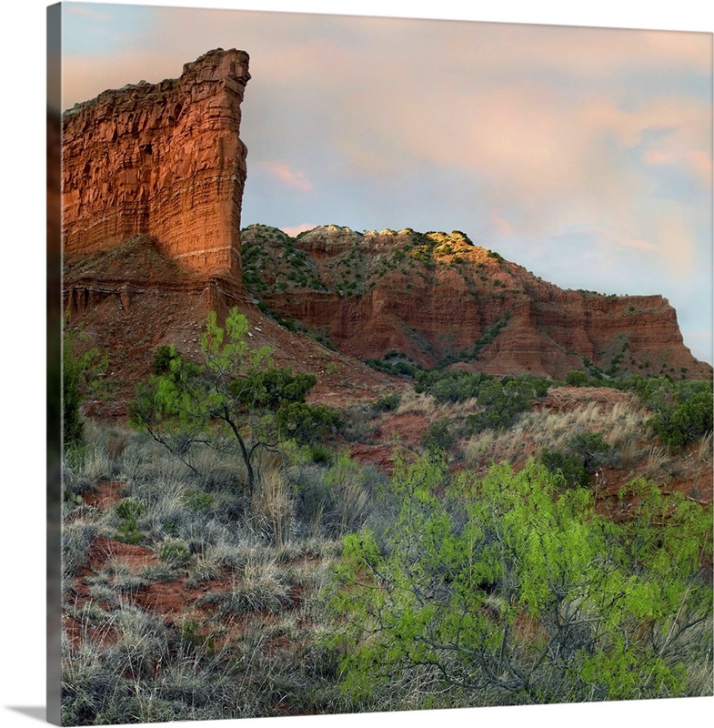 Sandstone cliffs, Caprock Canyons State Park, Texas | Great Big Canvas