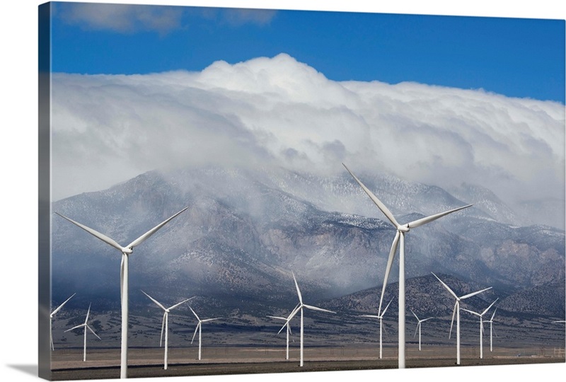 Wind turbines, Schell Creek Range, Nevada | Great Big Canvas