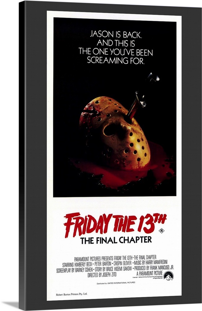 Friday the 13th Part 4 The Final Chapter (1984) Wall Art, Canvas Prints ...
