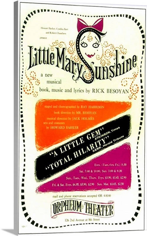 Little Mary Sunshine (Broadway) (1959) | Great Big Canvas