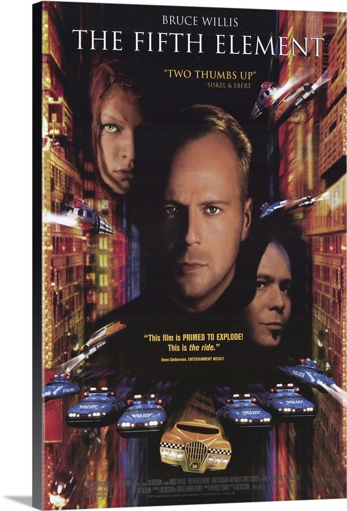 The Fifth Element (1997) Wall Art, Canvas Prints, Framed Prints, Wall ...