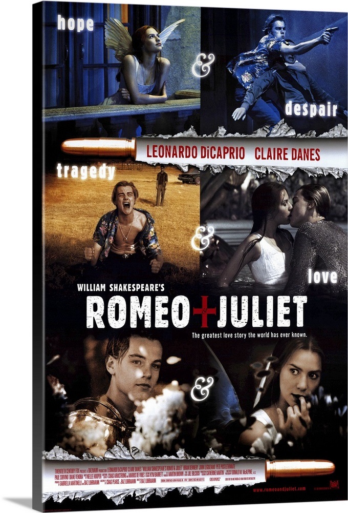 William Shakespeares Romeo & Juliet (1996) Wall Art, Canvas Prints ...