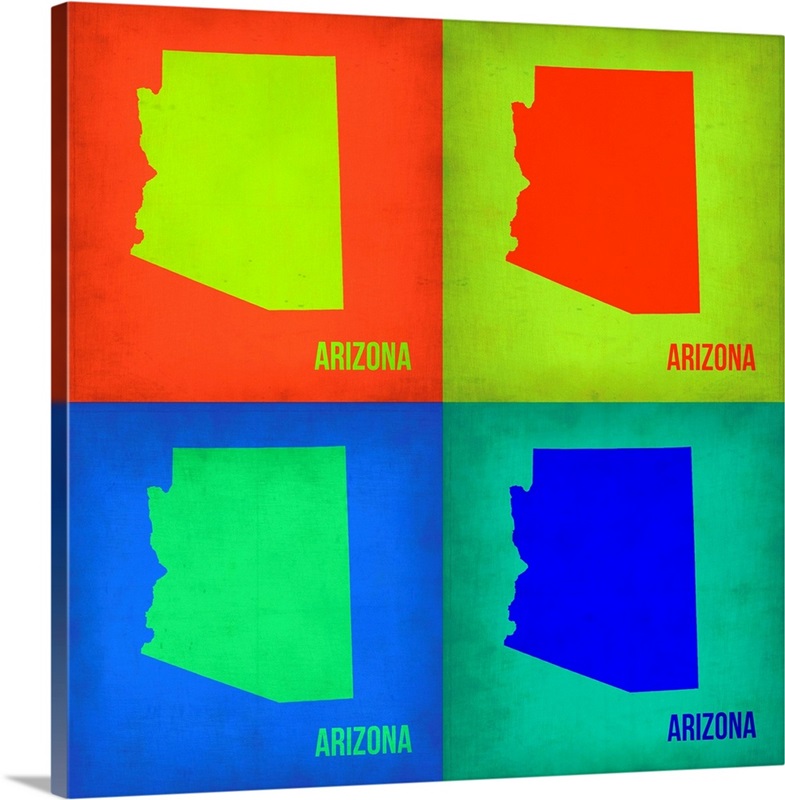 Arizona Pop Art Map I | Great Big Canvas