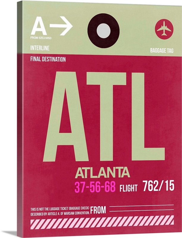 ATL Atlanta Luggage Tag II | Great Big Canvas