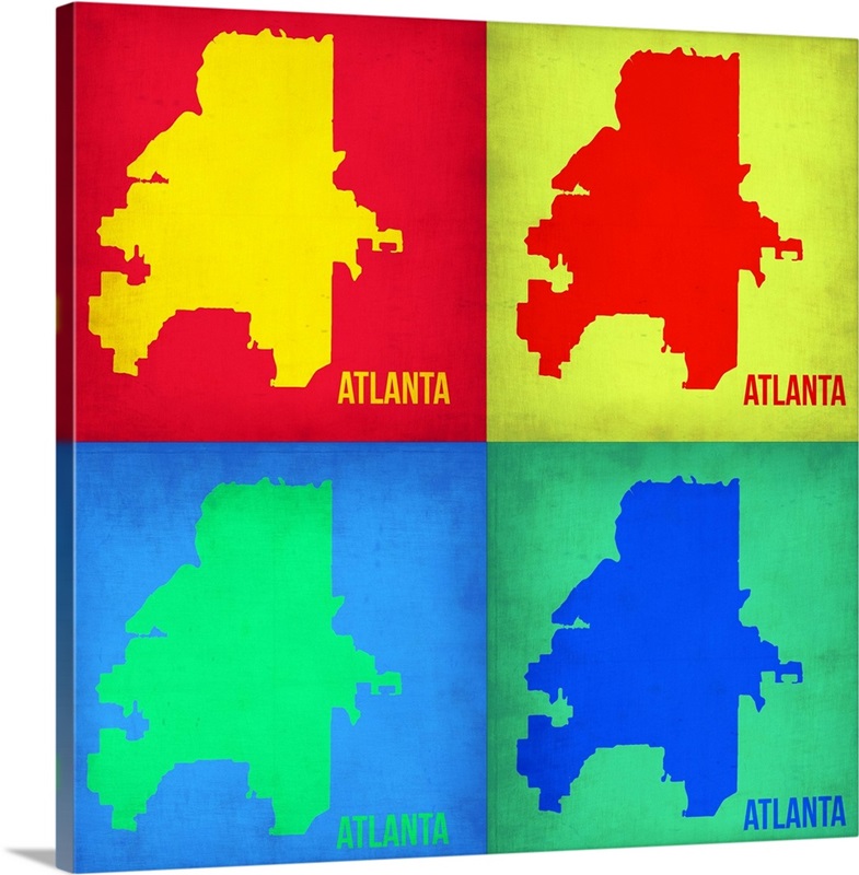 Atlanta Pop Art Map I | Great Big Canvas