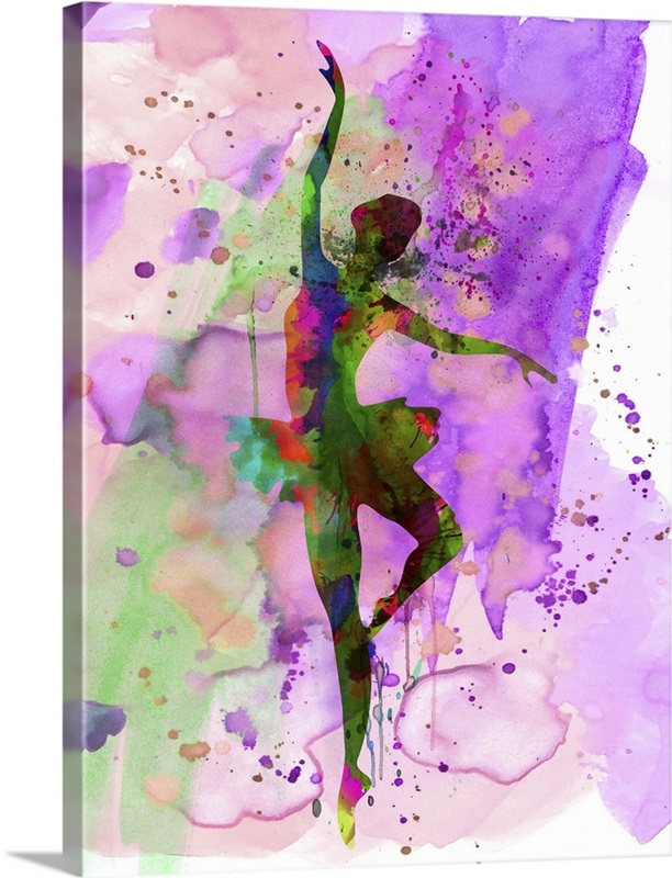 Ballerina Dancing Watercolor I | Great Big Canvas