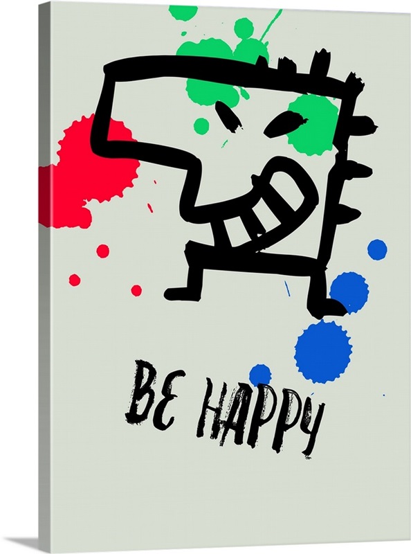 Be Happy Poster I | Great Big Canvas