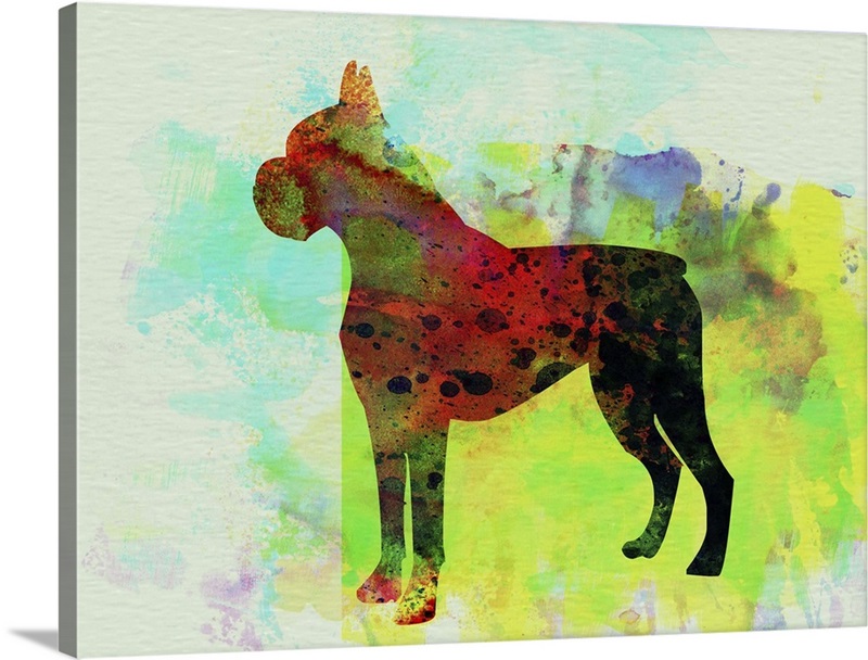Boxer Watercolor | Great Big Canvas