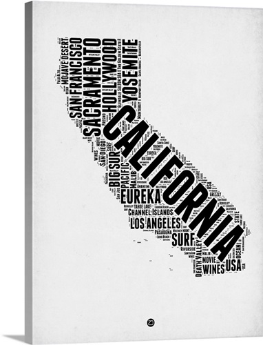 California Word Cloud II | Great Big Canvas