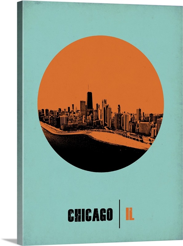 Chicago Circle Poster I Wall Art, Canvas Prints, Framed Prints, Wall ...