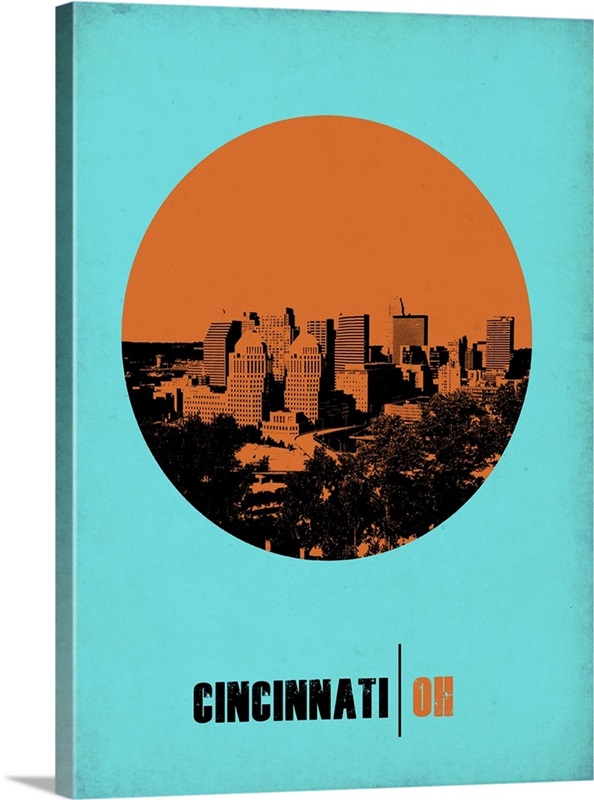 Cincinnati Circle Poster I | Great Big Canvas