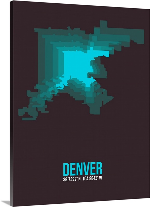 Denver Radiant Map IV | Great Big Canvas