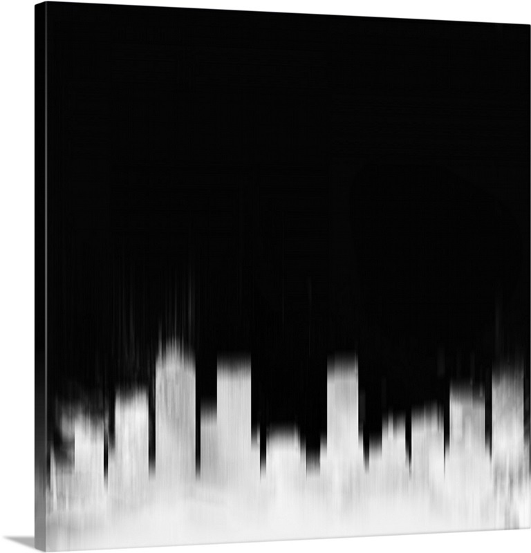 Denver White City Skyline Wall Art, Canvas Prints, Framed Prints, Wall ...