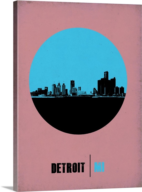 Detroit Circle Poster I | Great Big Canvas