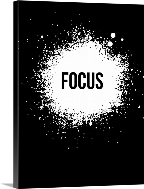 Focus Poster Black | Great Big Canvas