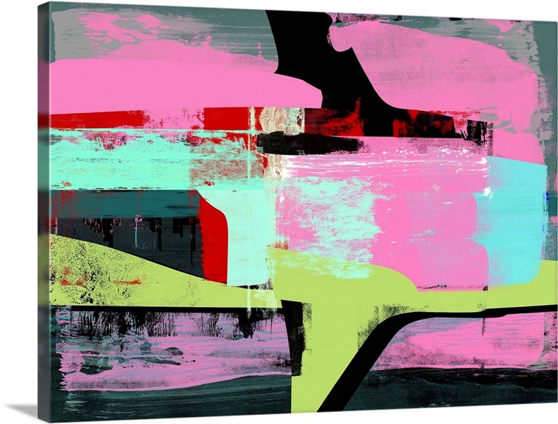 Hot Pink Abstract Study | Great Big Canvas