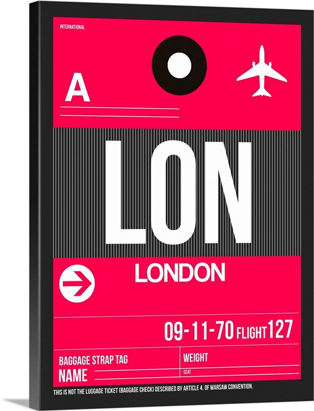 LON London Luggage Tag II | Great Big Canvas