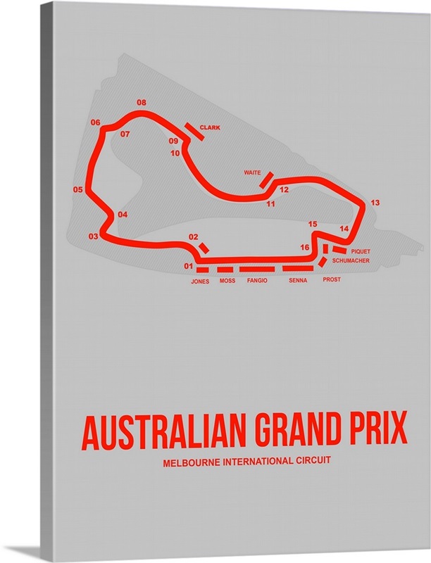 Minimalist Australian Grand Prix Poster I | Great Big Canvas
