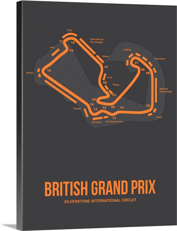 Minimalist British Grand Prix Poster III | Great Big Canvas