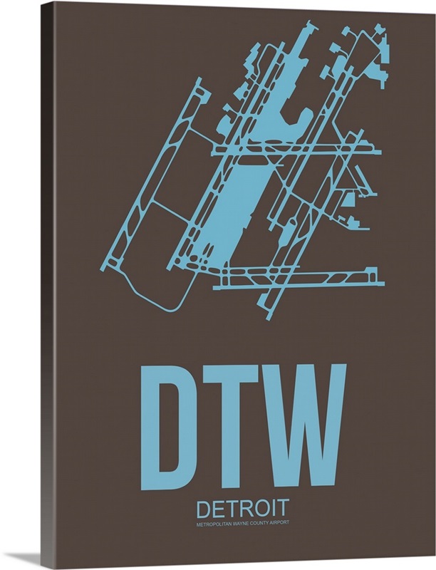 Minimalist DTW Detroit Poster I | Great Big Canvas