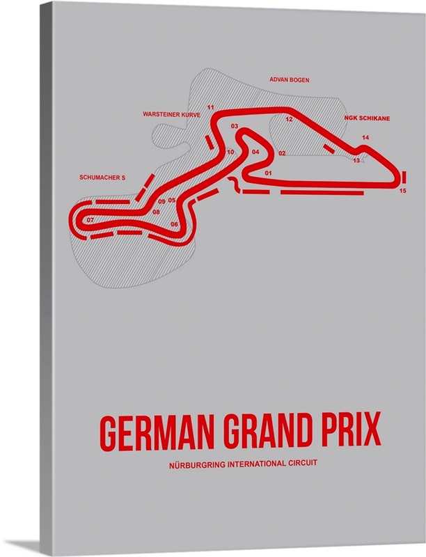 Minimalist German Grand Prix Poster I | Great Big Canvas
