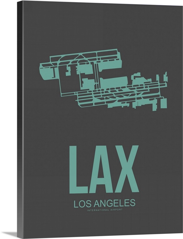 Minimalist LAX Los Angeles Poster II | Great Big Canvas