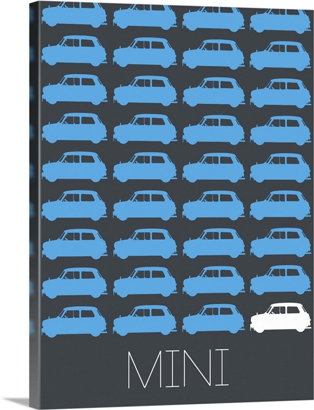 Minimalist Mini Cooper Poster IV | Great Big Canvas