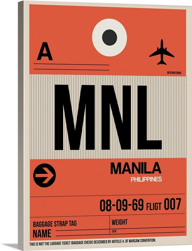 MNL Manila Luggage Tag I | Great Big Canvas