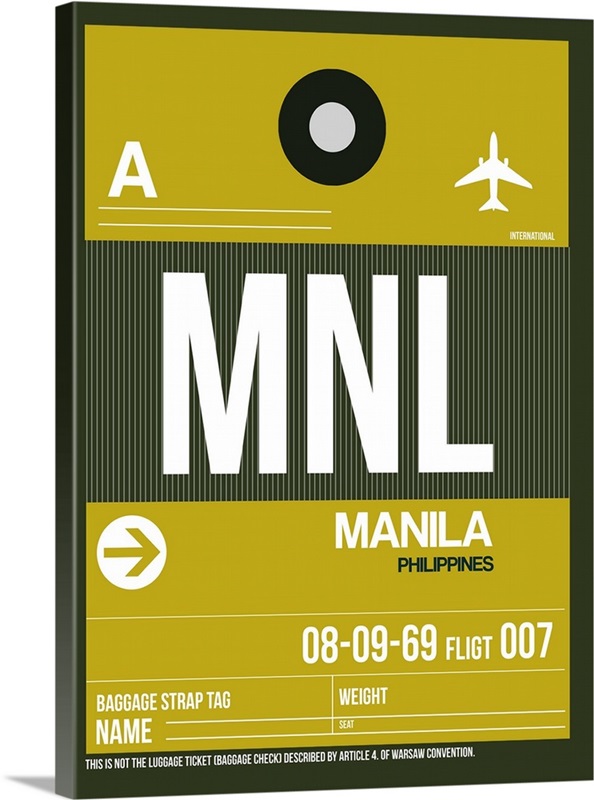 MNL Manila Luggage Tag II | Great Big Canvas