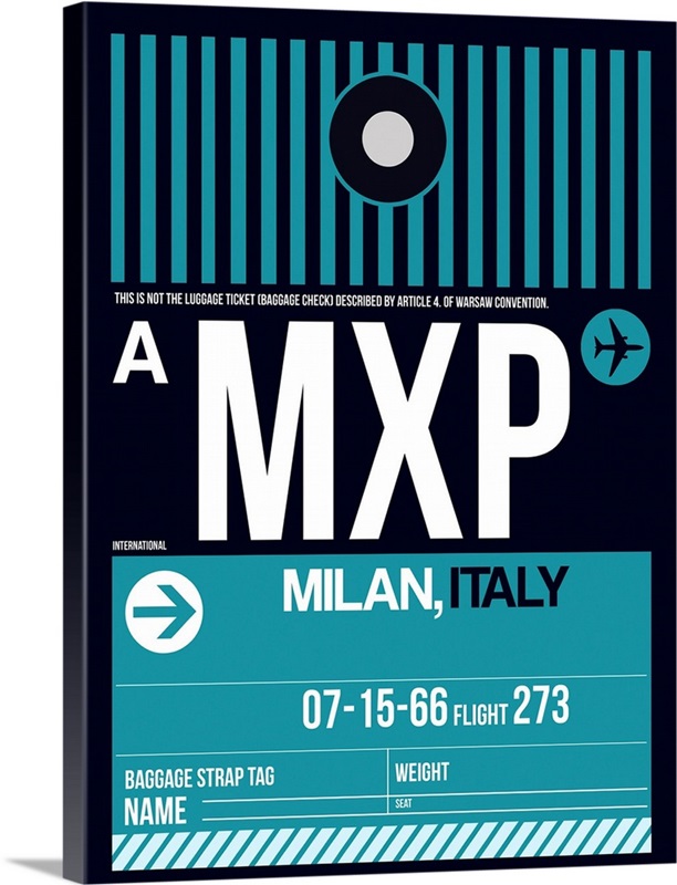 MXP Milan Luggage Tag II | Great Big Canvas