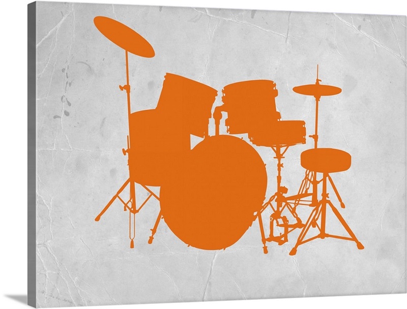 Orange Drum Set | Great Big Canvas