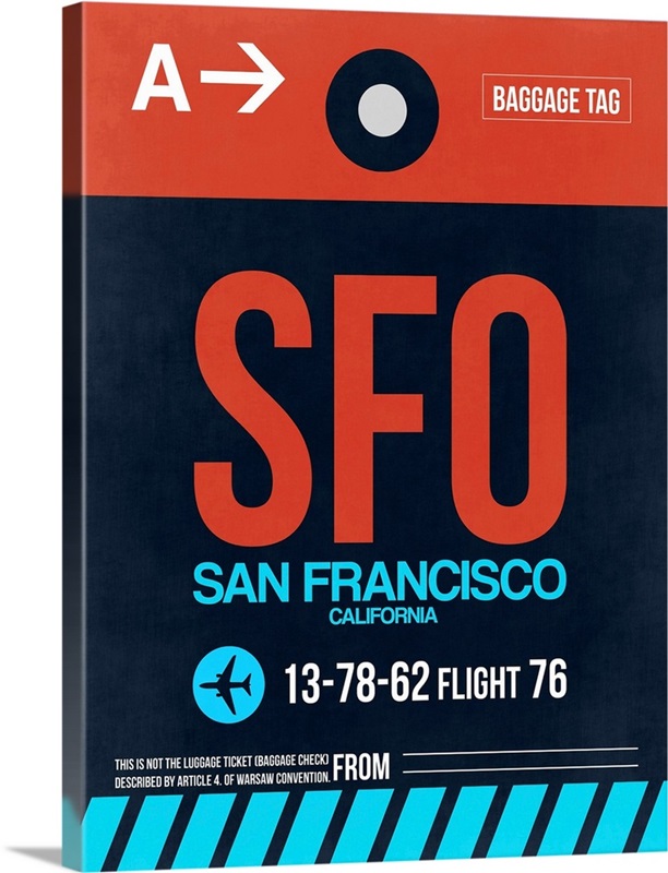 SFO San Francisco Luggage Tag II | Great Big Canvas