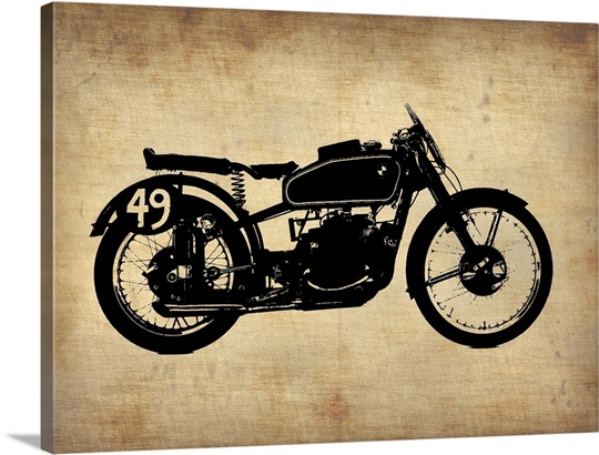 Vintage Motorcycle II Wall Art, Canvas Prints, Framed Prints, Wall ...
