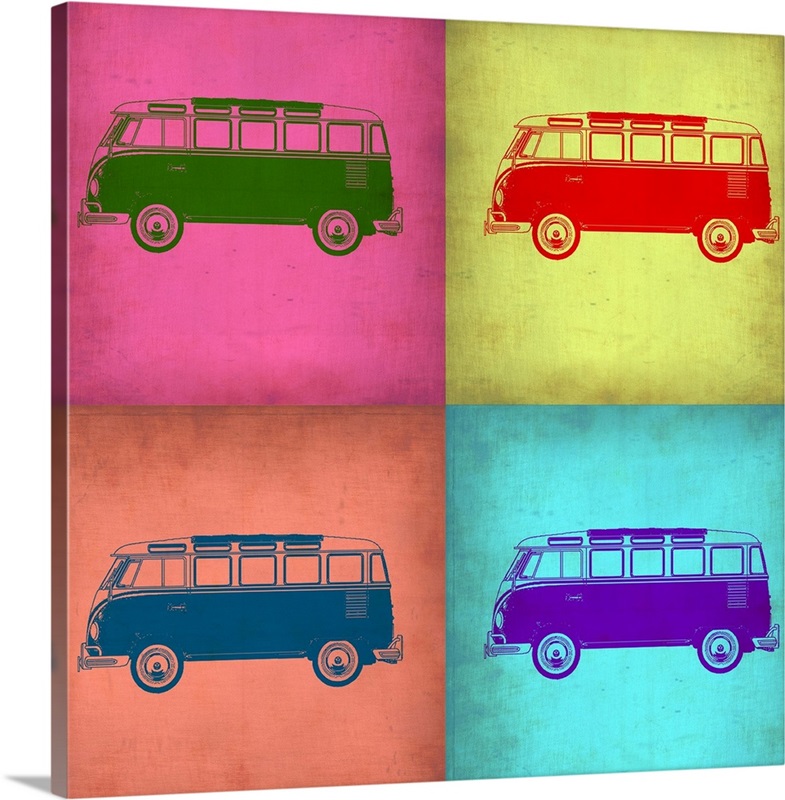 VW Bus Pop Art I | Great Big Canvas