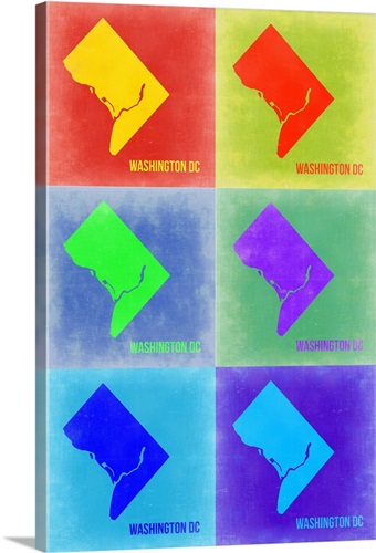 Washington DC Pop Art Map III | Great Big Canvas