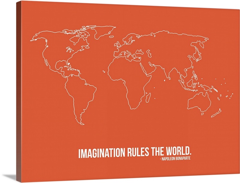 World Map Quote Poster III | Great Big Canvas