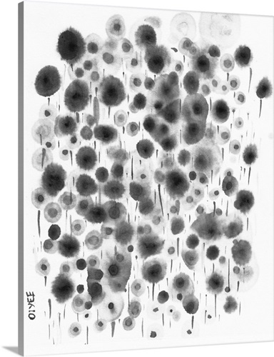 Ink Flowers Wall Art, Canvas Prints, Framed Prints, Wall Peels | Great ...