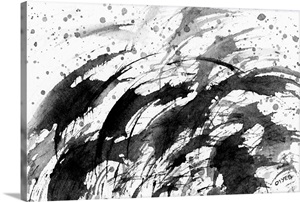 Ink Waves Wall Art, Canvas Prints, Framed Prints, Wall Peels | Great ...