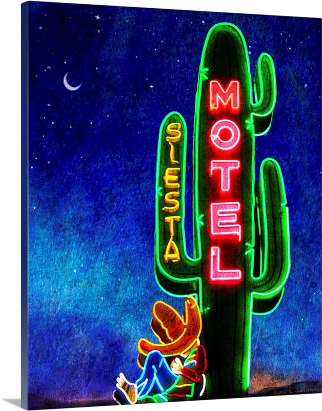 Siesta Motel Sign | Great Big Canvas